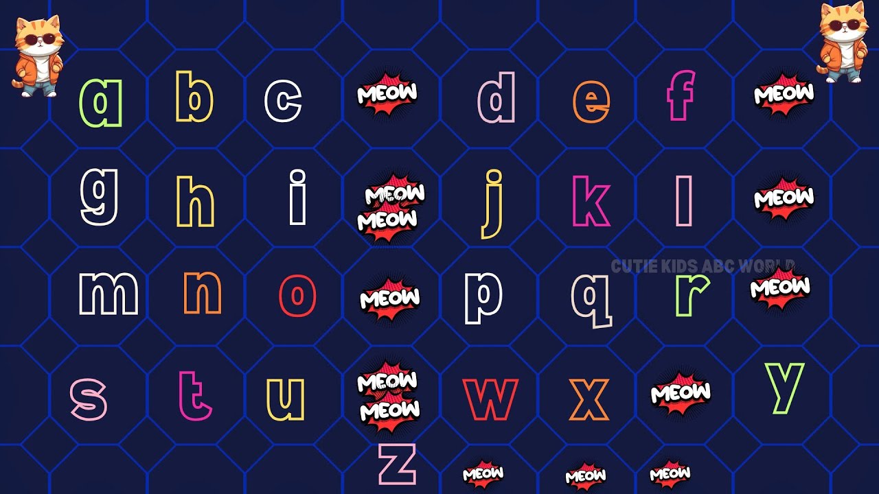 ABC song | #Learn meow ALPHABET letters#abcsongs#abcsong for children ...