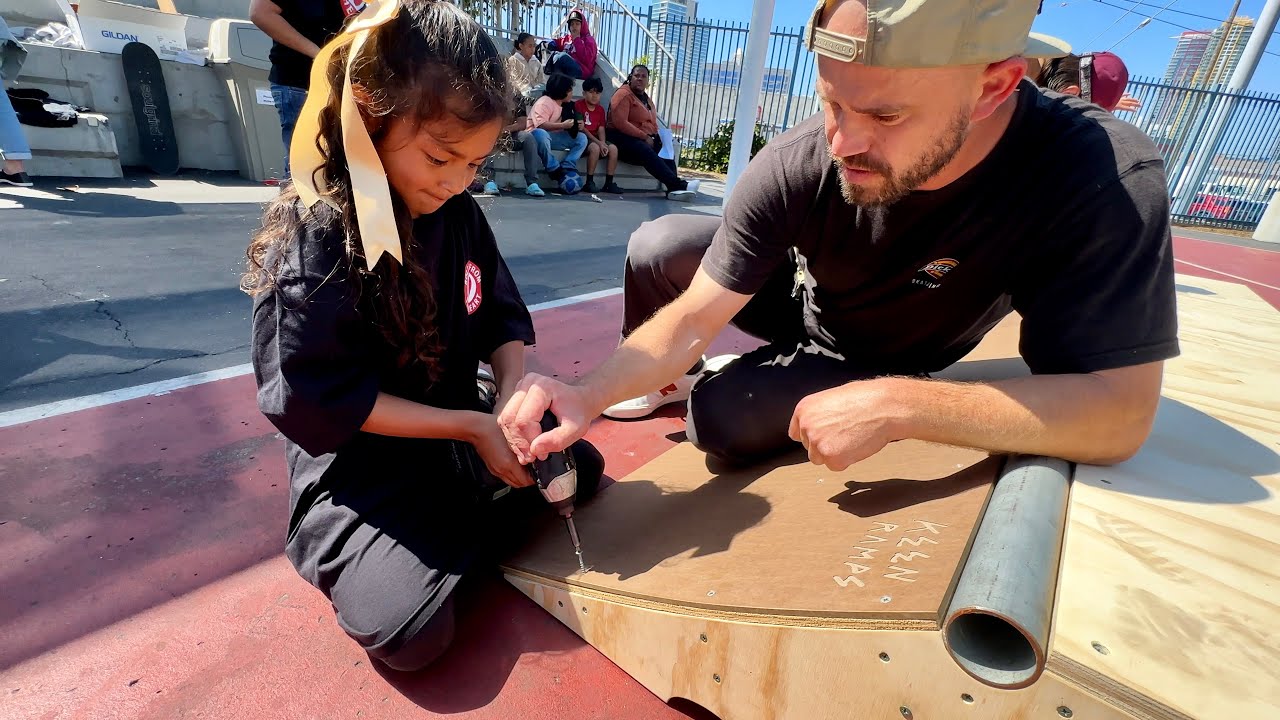 We taught them How to Build Skate Ramps - YouTube