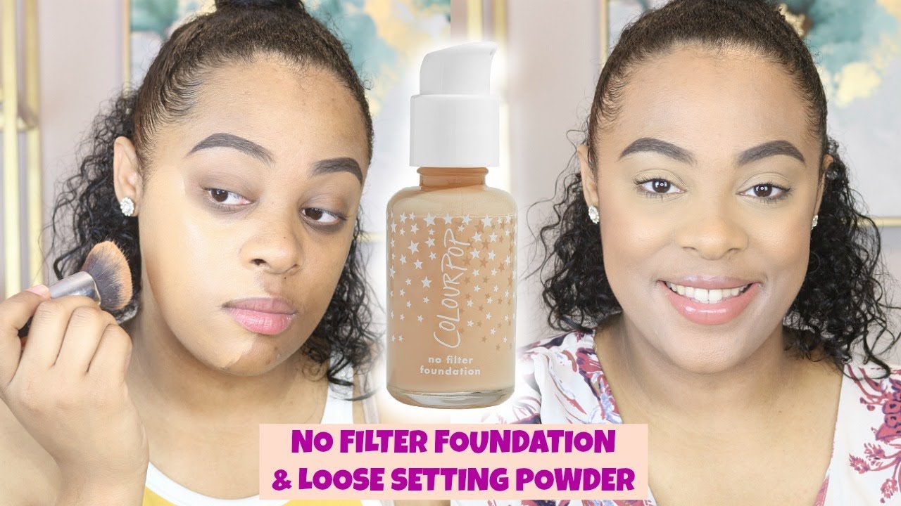New ColourPop No Filter Foundation & Loose Setting Powder | First ...