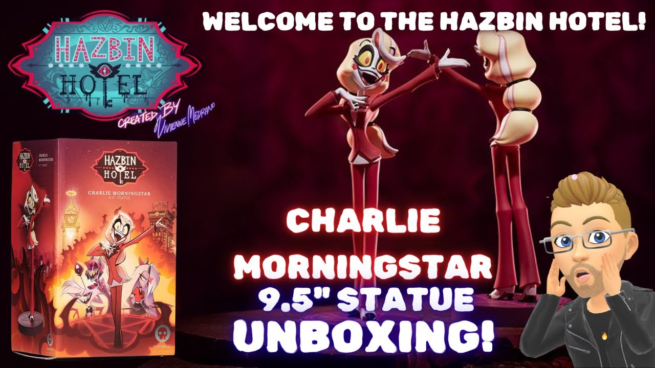Hazbin Hotel Charlie Morningstar Collectible Statue Unboxing - YouTube