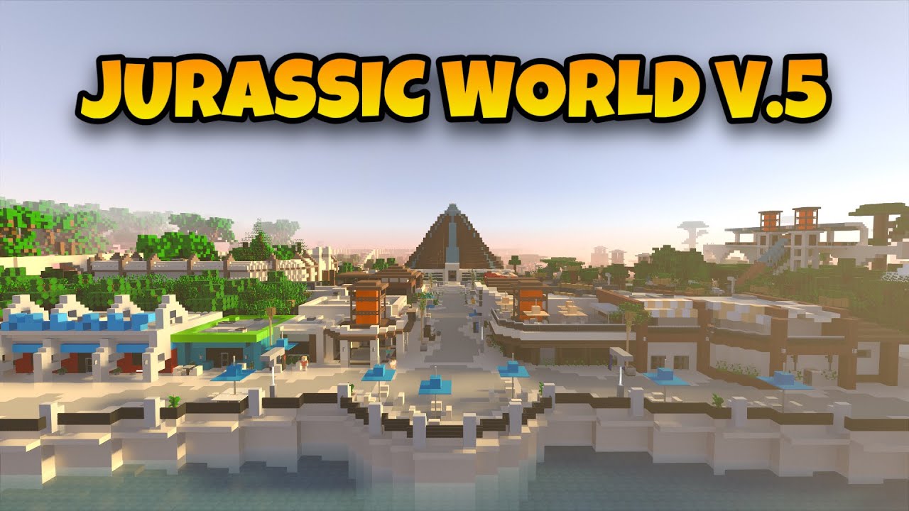 Jurassic World map V.5 by Predrovisqui | Map Showcase | Minecraft Bedrock Edition - YouTube