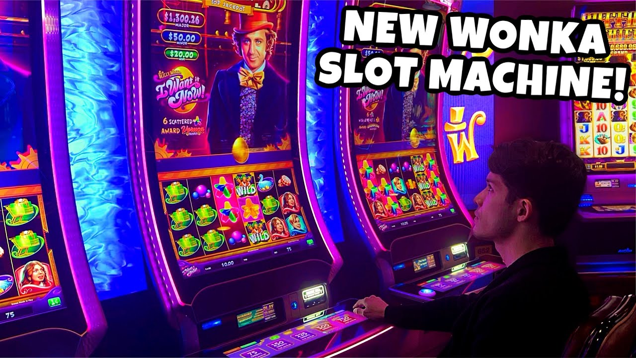 Playing The NEW Willy Wonka “I Want It Now” Slot Machine! - YouTube