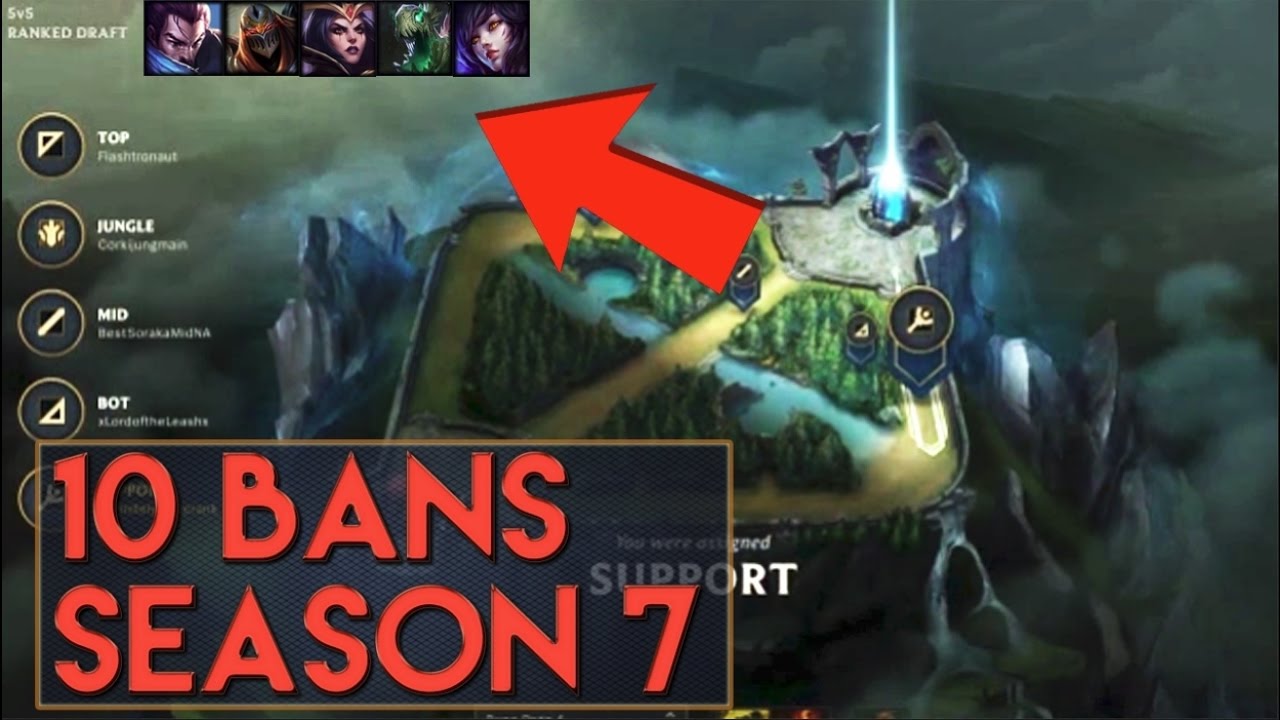 10 BANS COMING TO LEAGUE OF LEGENDS SEASON 7 - YouTube