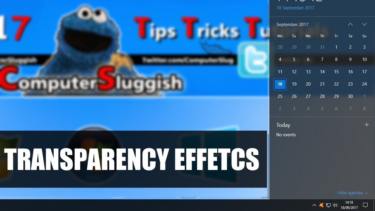 How To Turn On Transparency Effects In Windows 10 | AERO EFFECT In ...
