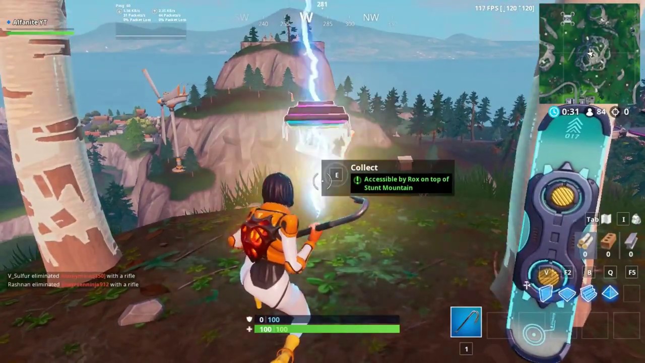 Fortnite Fortbyte #64 Location - Accessible by Rox on top of Stunt ...