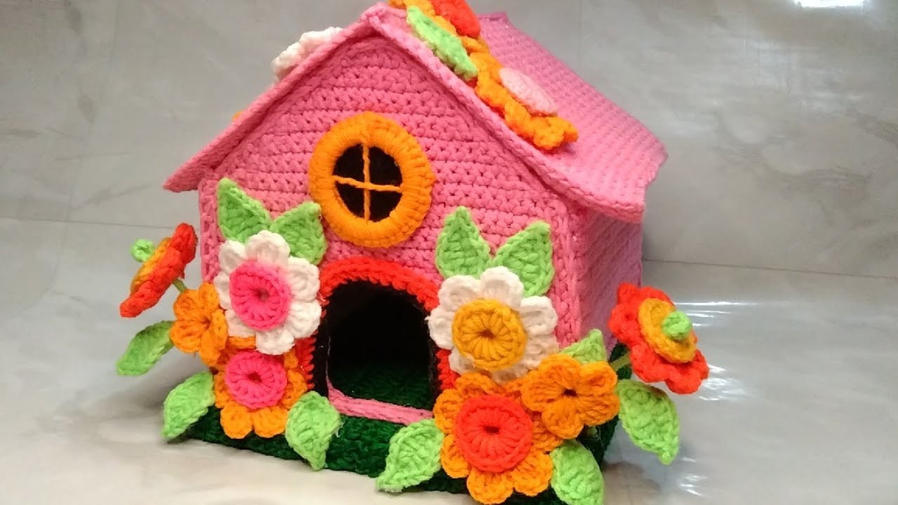 💥#how to made crochet house 🏠💯#amazing knitting #house #super beautiful ...