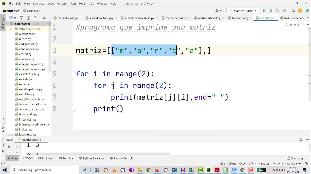 Programación Python Cifrado de información Escítala TIC ESO ...