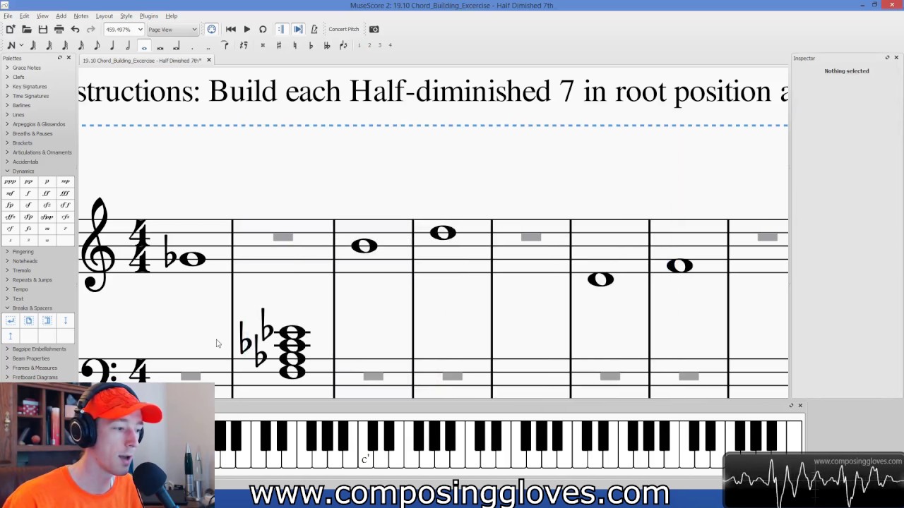 19.10 Half Dim 7th Chords - YouTube