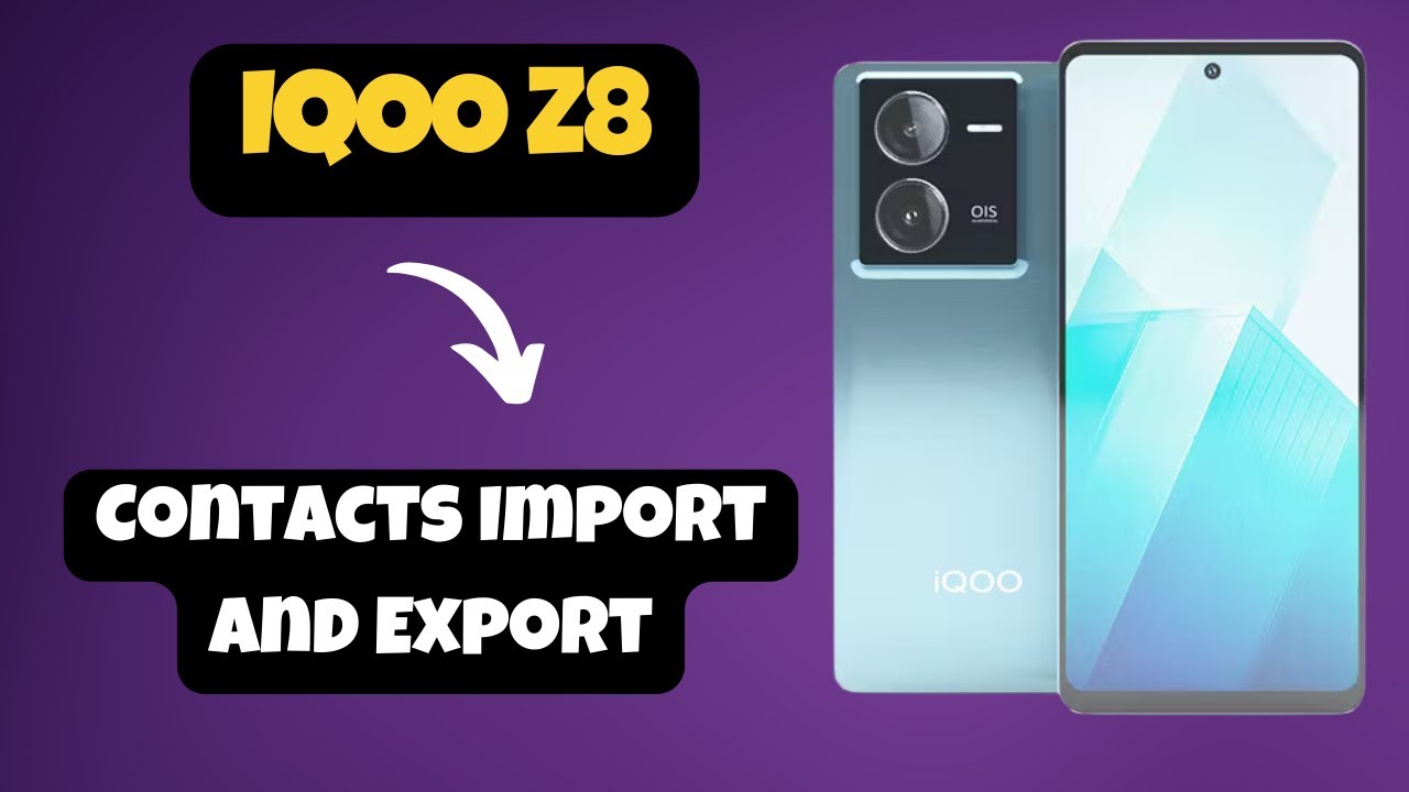 Contacts Import And Export Settngs iQOO Z8 || How to change the Contacts Import And Export ...