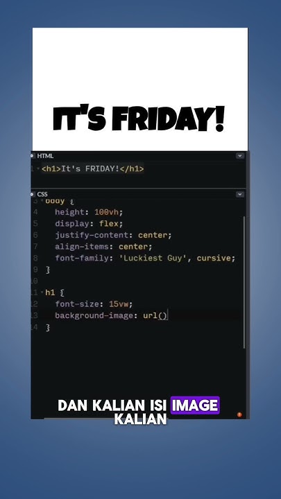 Cara membuat teks bergambar menggunakan html css - YouTube