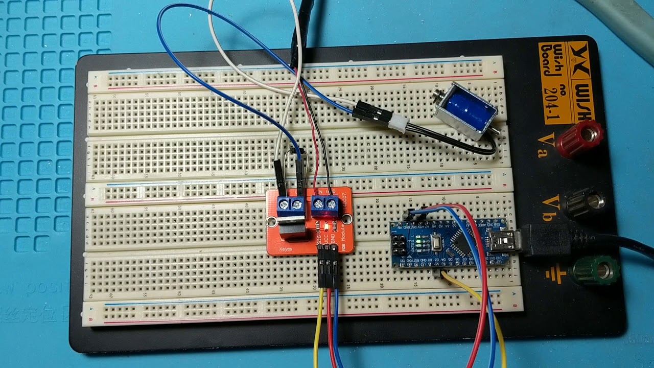 Sol-EZ Solenoid Driver Kit IRF520 Usage Guide Demo - YouTube