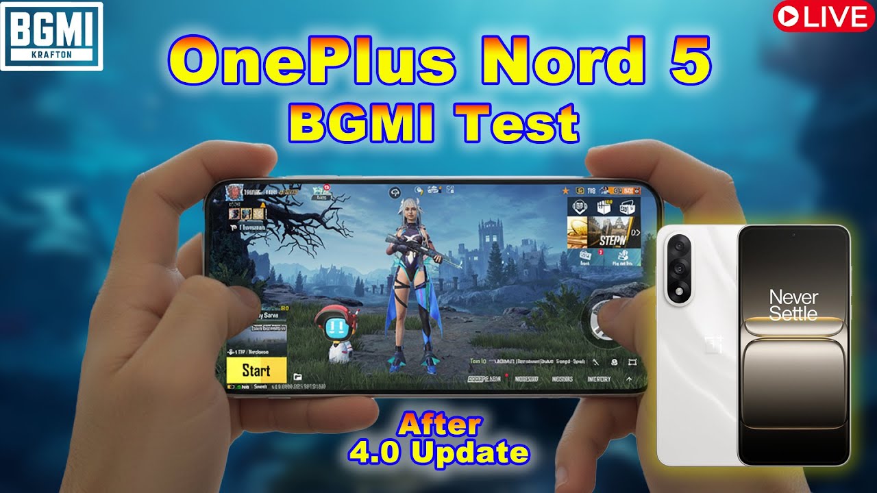 OnePlus Nord 5 BGMI Test Live Streaming | Unlimited Free Custom Room ...