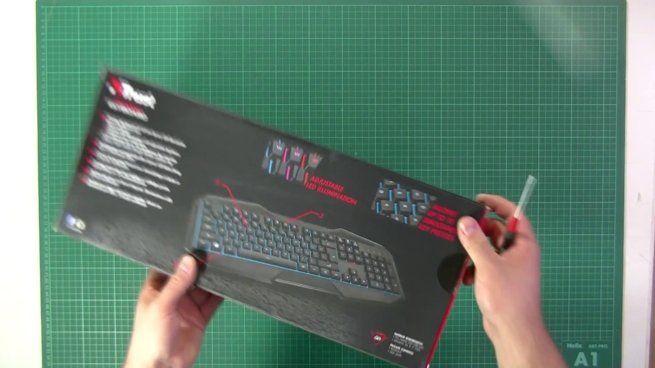 📦 Unboxing - Trust Gaming Tastatug GTX 830 - German - Deutsch ( HD ...