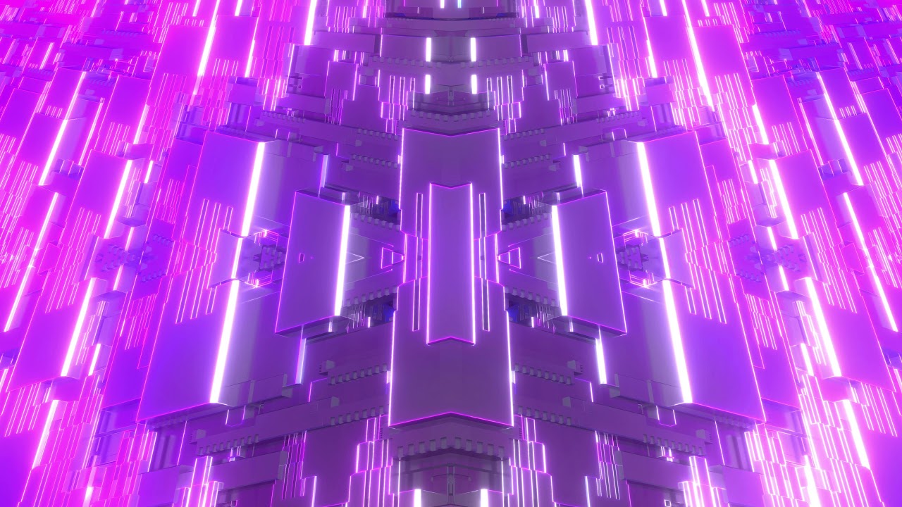 4k Looped Cybernetic Neon Background - YouTube