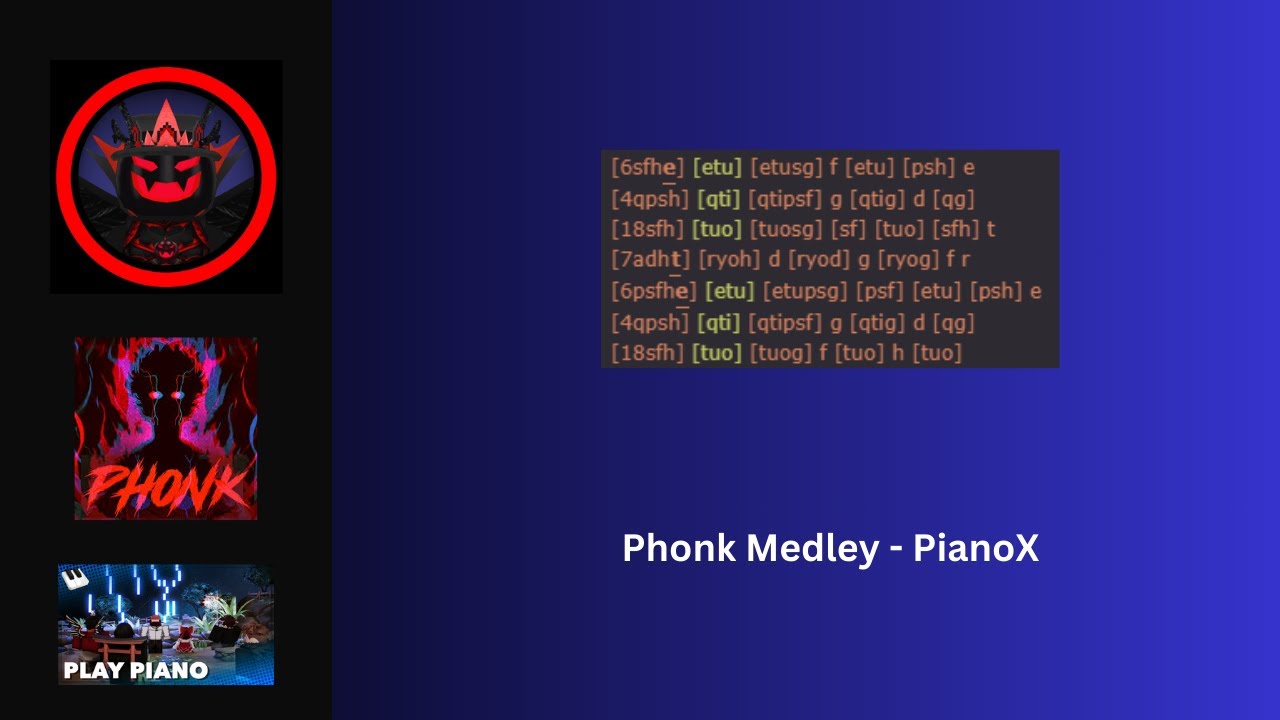 Phonk Medley - PianoX | ROBLOX Virtual Piano - YouTube