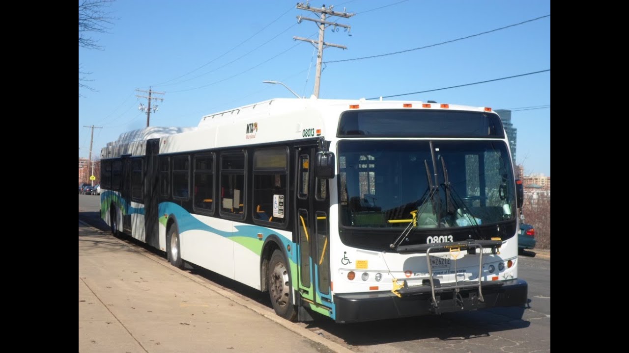 MTA Maryland: 2008 New Flyer DE60LFR - Articulated (Hybrid) #08013 ~ w ...