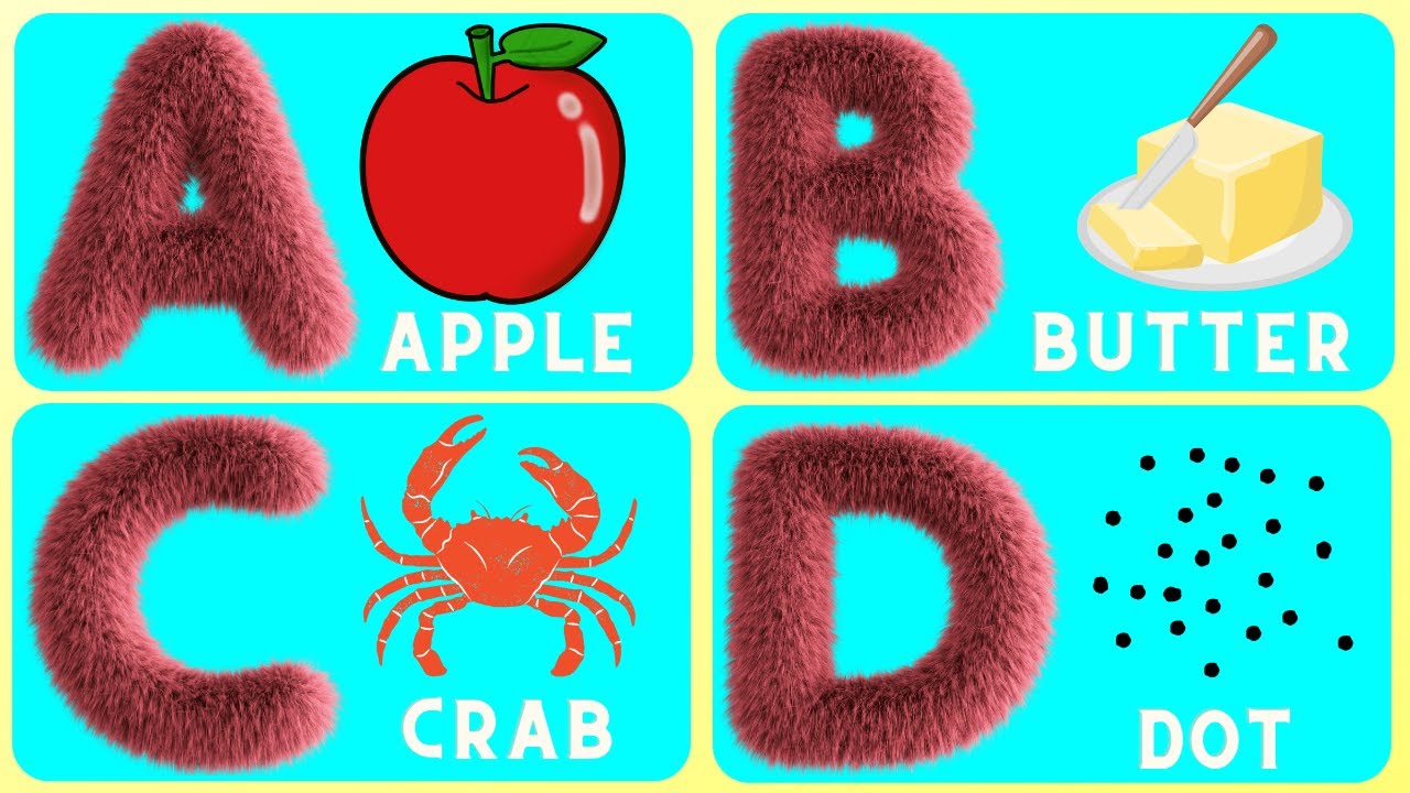 Learn Alphabet A to Z Basic English ABCD | ABC Preschool Book Learning ...
