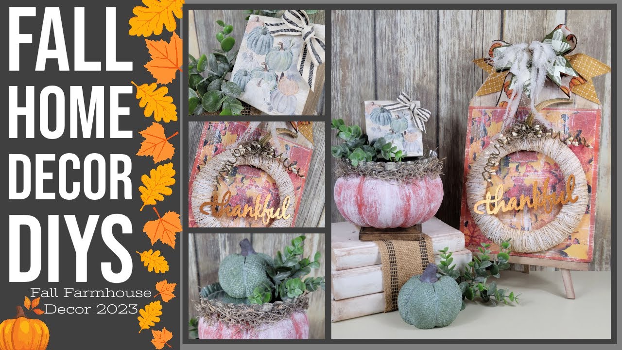 Fall Home Decor DIYs Fall Farmhouse Decor 2023 - YouTube