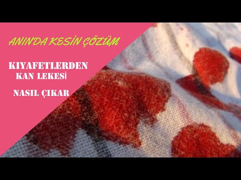 KIYAFETİNİZ KAN LEKESİ Mİ OLDU? SİZİ ŞAŞIRTACAK MALZEMELERLE KAN LEKESİNİ ANINDA ÇIKARMA YÖNTEMİ...