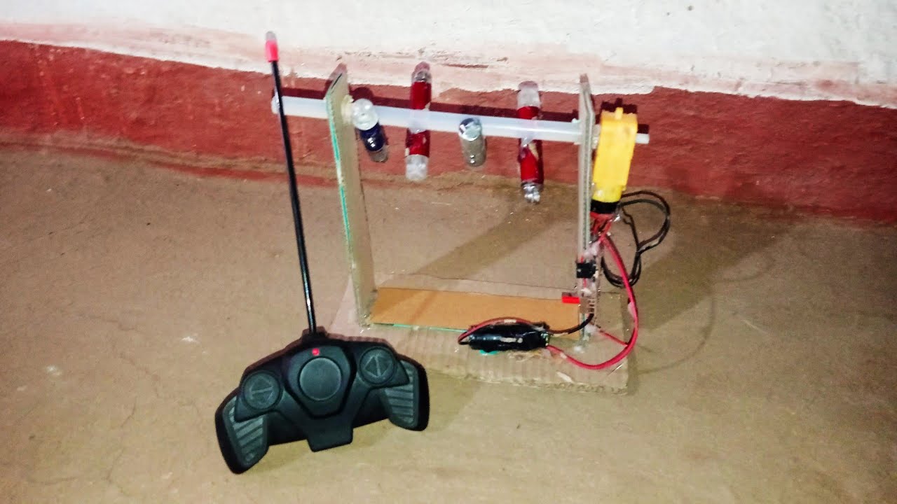 Remote Control Light Bnaye | Gear Motor Electronic Project | Dc motar ...