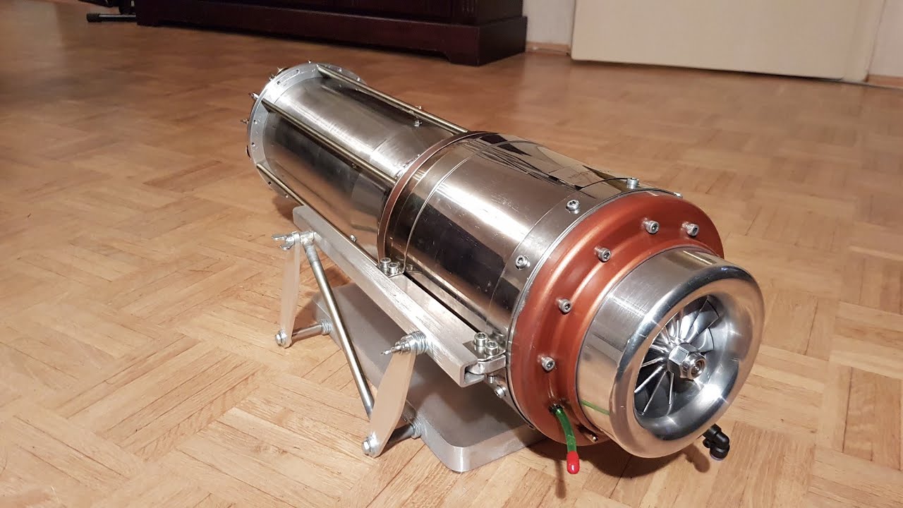 Handmade Jet Engine, melting some snow and first afterburner test with ...
