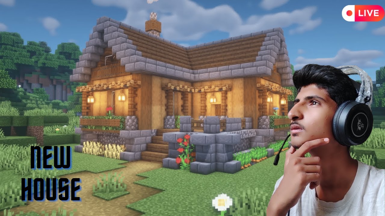 BUILD NEW HOUSE IN MINECRAFT Nildip Gaming #live #minecraftlive # ...