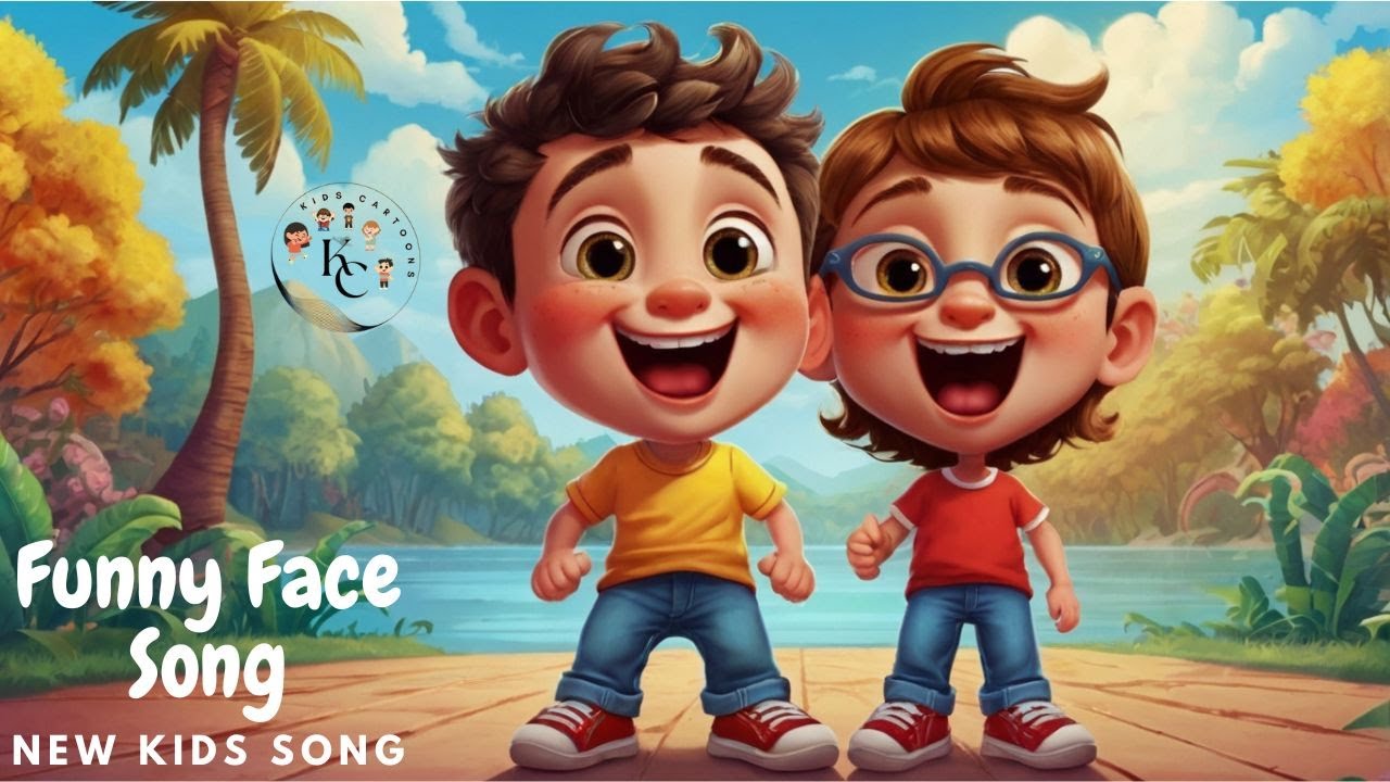 KIDS CARTOONS, KIDS POEMS, KIDS SONGS, Funny Face Song New Kids Song ...