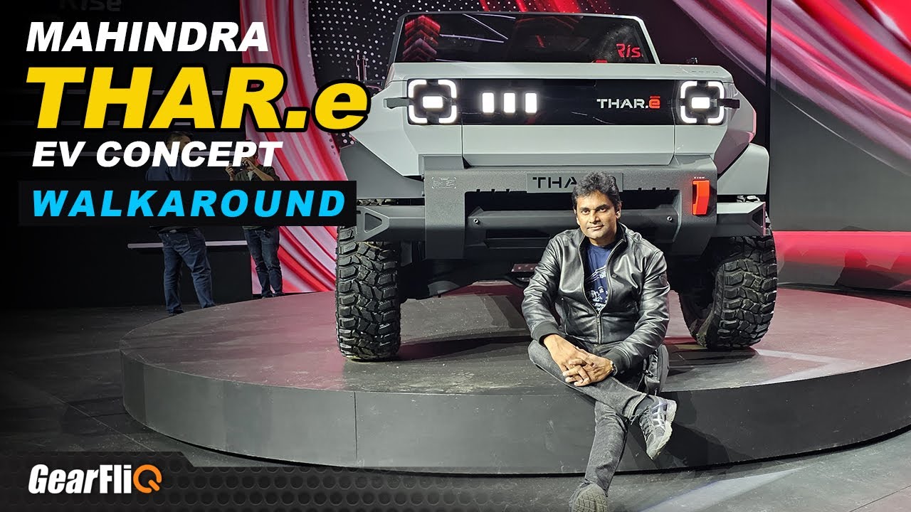 Mahindra THAR.e | Thar EV Concept Walkaround | Hindi | GearFliQ - YouTube