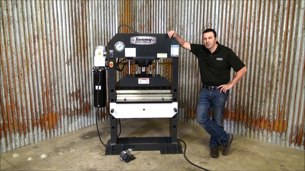 Tommy Industrial Hydraulic Shop Press with brake tooling, Model HPB-50 ...