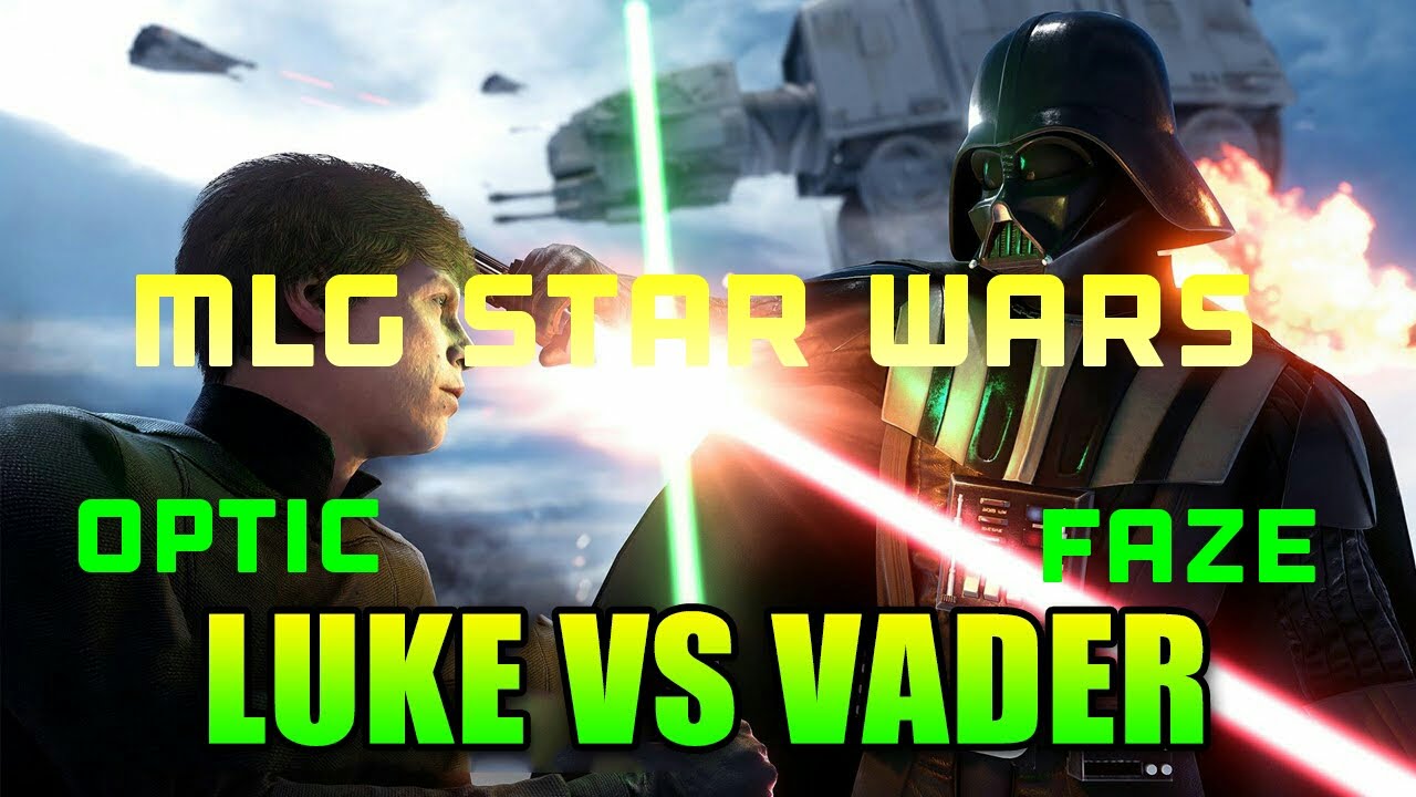 Official Mlg Star Wars Optic Luke Vs Faze Vader - YouTube