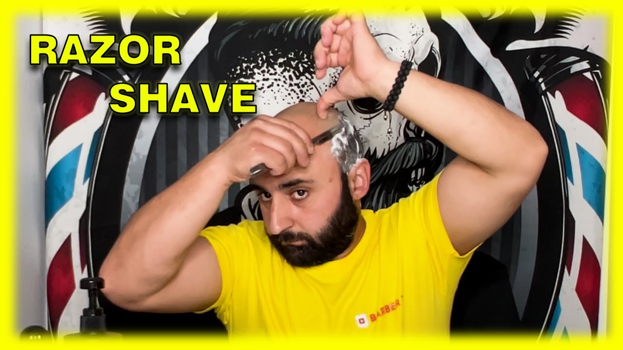 The Art of Using a Razor to Shave Your Hair - YouTube