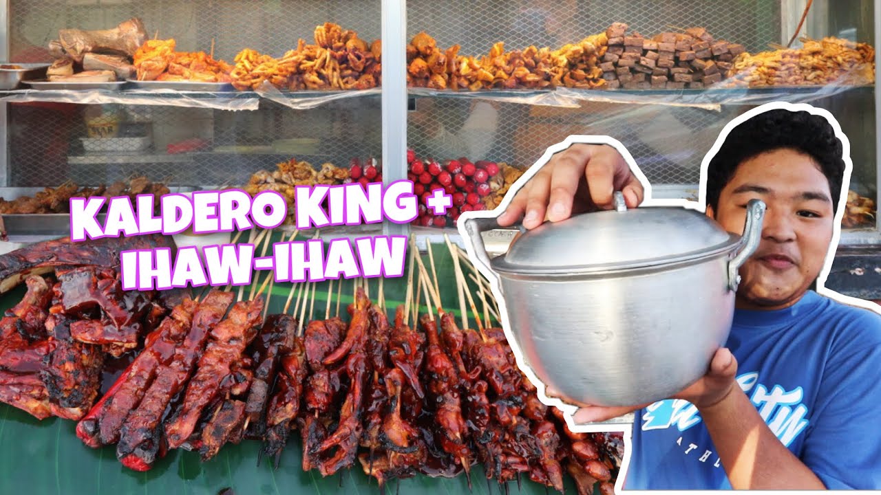 ISANG KALDERONG KANIN + 13 KINDS OF STREET FOOD IHAW-IHAW! BY JUST ...
