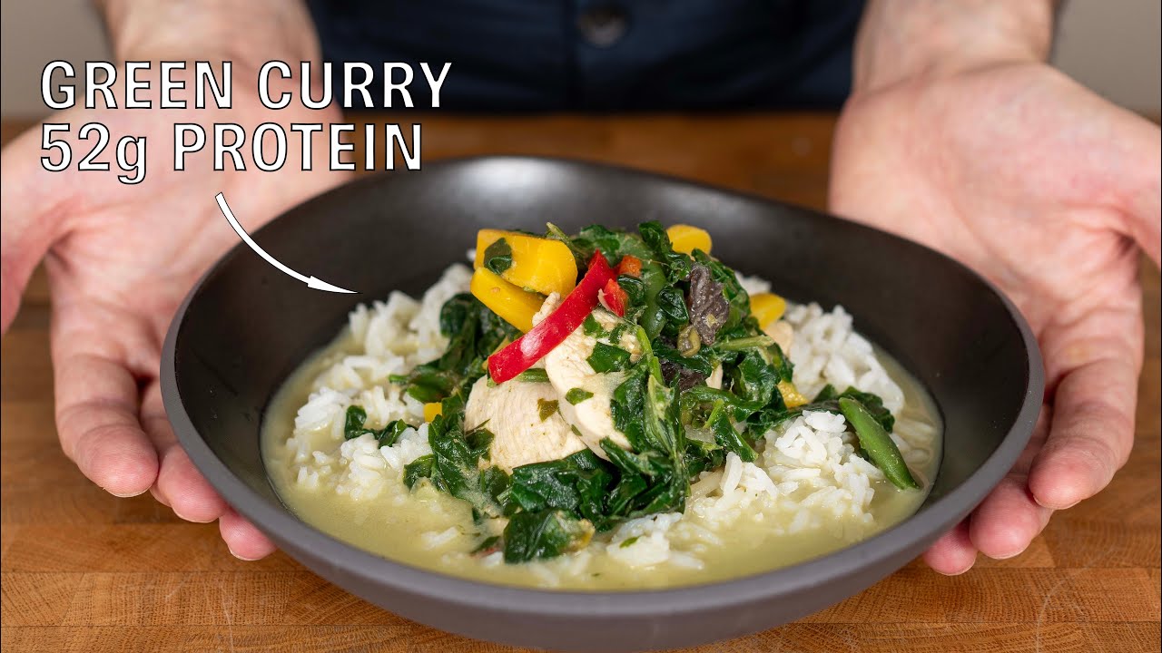 Thai Green Curry with 52g of Protein - YouTube