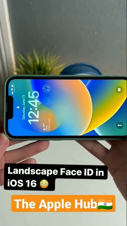 Face id now work in landscape mode iOS 16!This feature limetd to the iPhone 13 models#apple ...