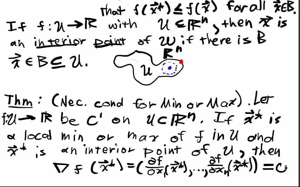 Unconstrained Optimization Lecture Part 2: First Order Conditions - YouTube
