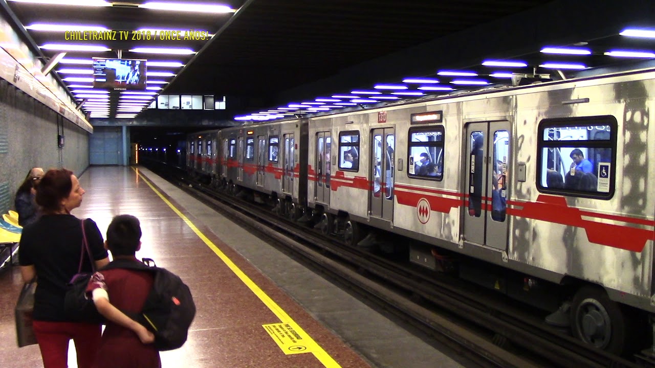 (CHILE) NUEVO TREN NS16 de METRO DE SANTIAGO en Lo Ovalle. - YouTube