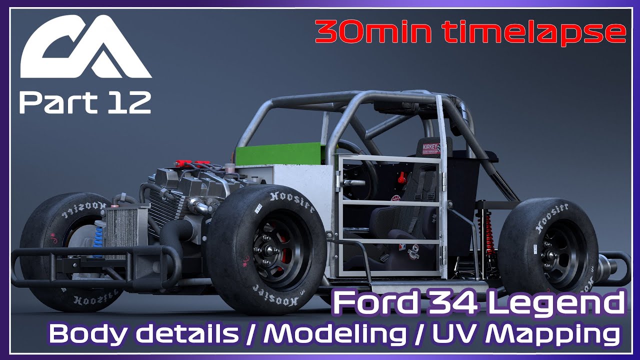 Car 3D Modeling - Car Body Details/UV Unwrapping | TIMELAPSE | Part 12 ...