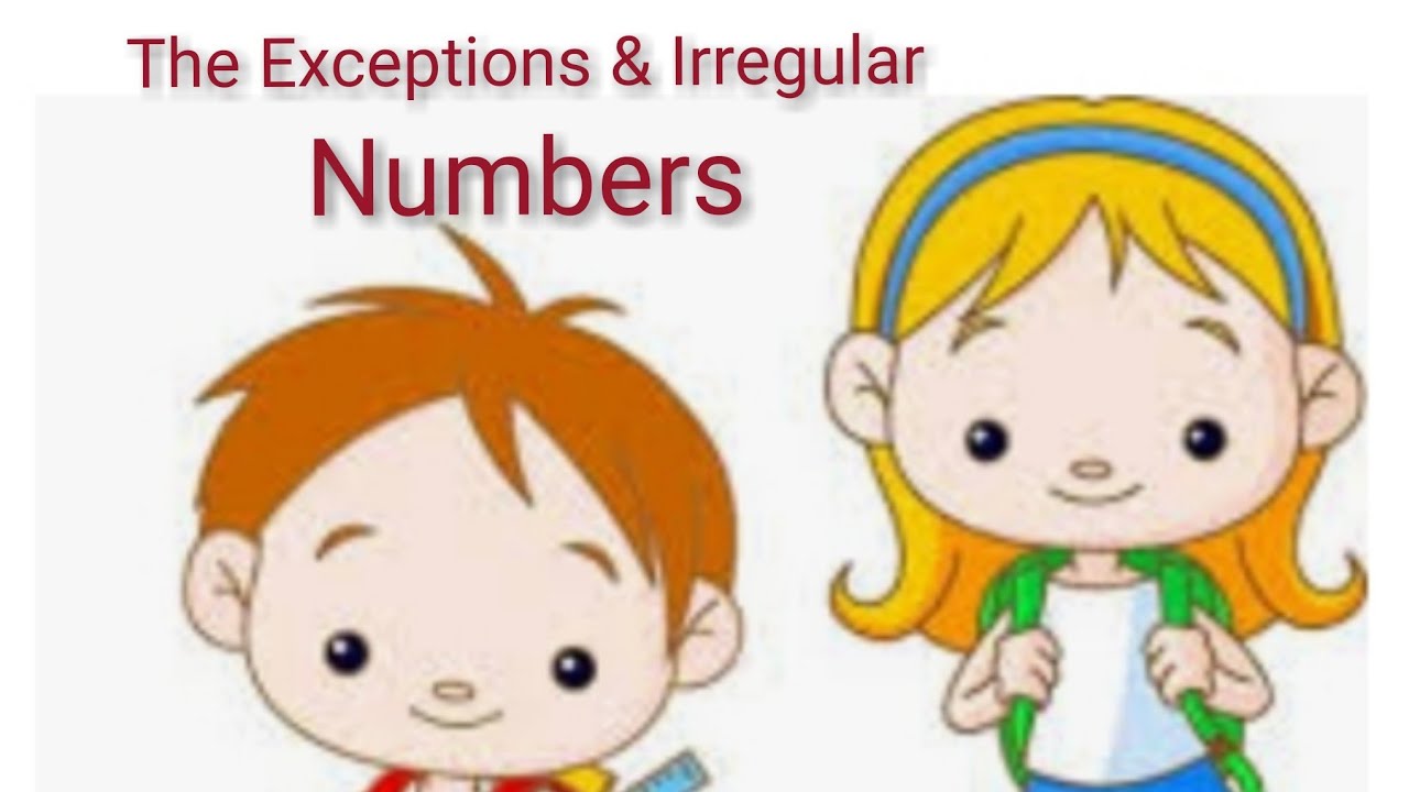 The Exceptions &Irregular numbers ( singular and plural) English ...