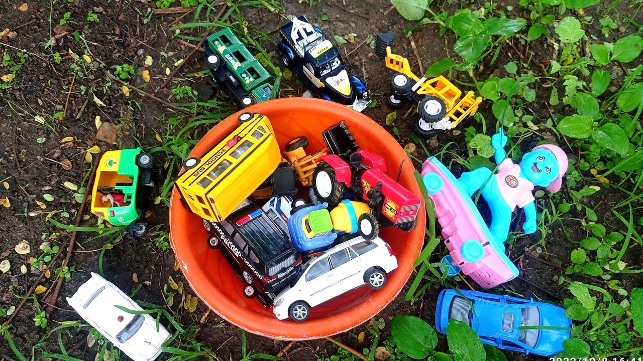Jcb Different Types Toy Vehicle Funding | Tractor, Car, Bus, Auto, Taxi ...