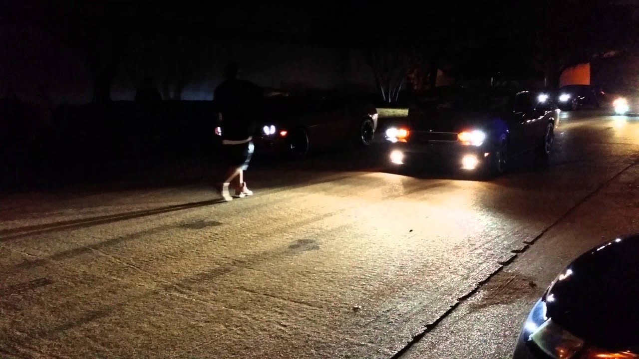 Dallas street racing Saturday nights - YouTube