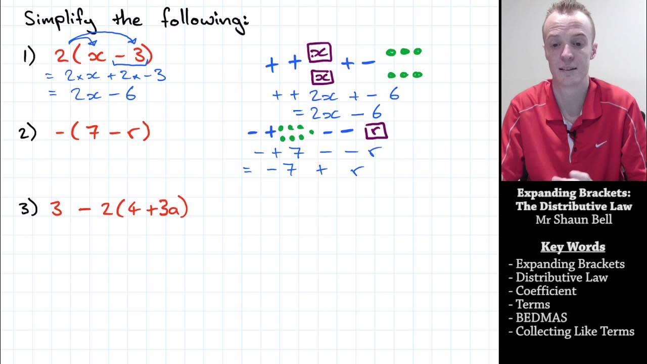 Algebra: Expanding Brackets - The Distributive Law - YouTube
