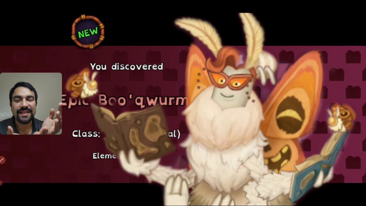 Epic Boo'qwurm found on Psychic Island (Breeding combo) - YouTube