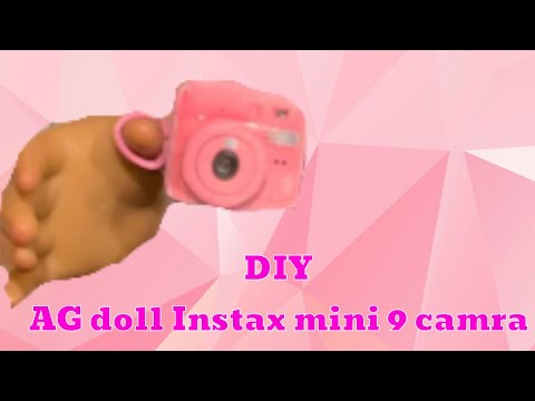 DIY American girl doll Instax mini 9 camera