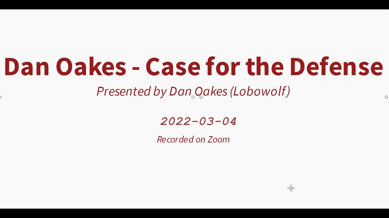 Dan Oakes on Defense - 2022 03 04 - YouTube