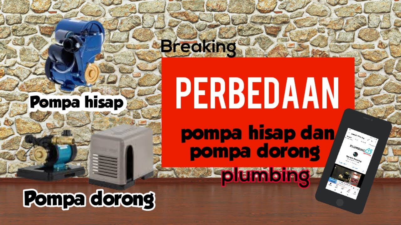Perbedaan pompa hisap dan pompa dorong - YouTube