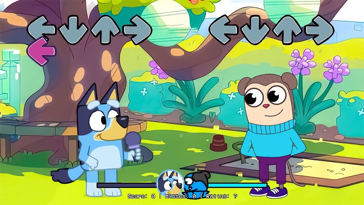 [SWAP] FNF NEW Trifle Thumb Vs Bluey, Mackenzie & Bingo Sings Can Can ...