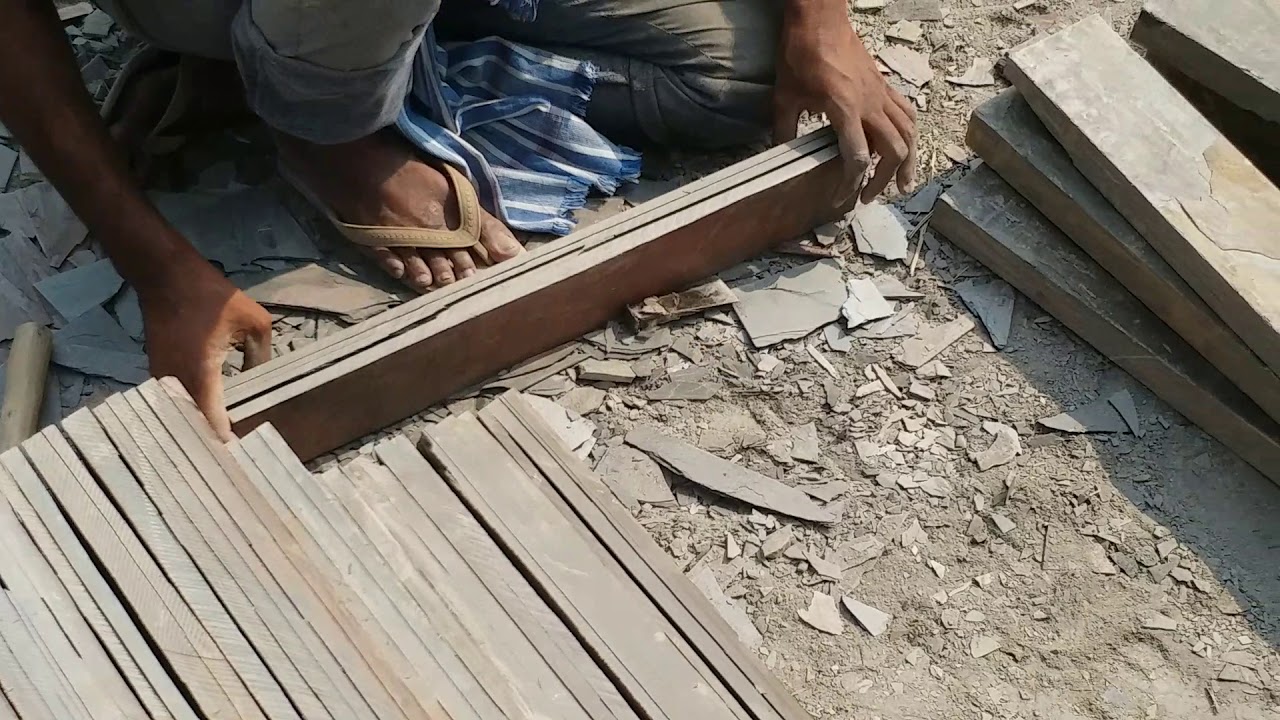 SLATE STONE SPLITTING - YouTube