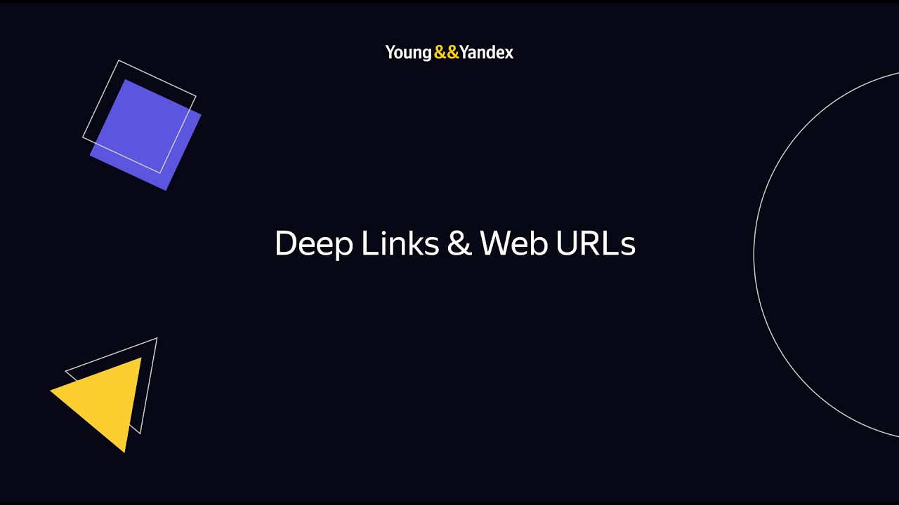 Deep Links & Web URLs - YouTube