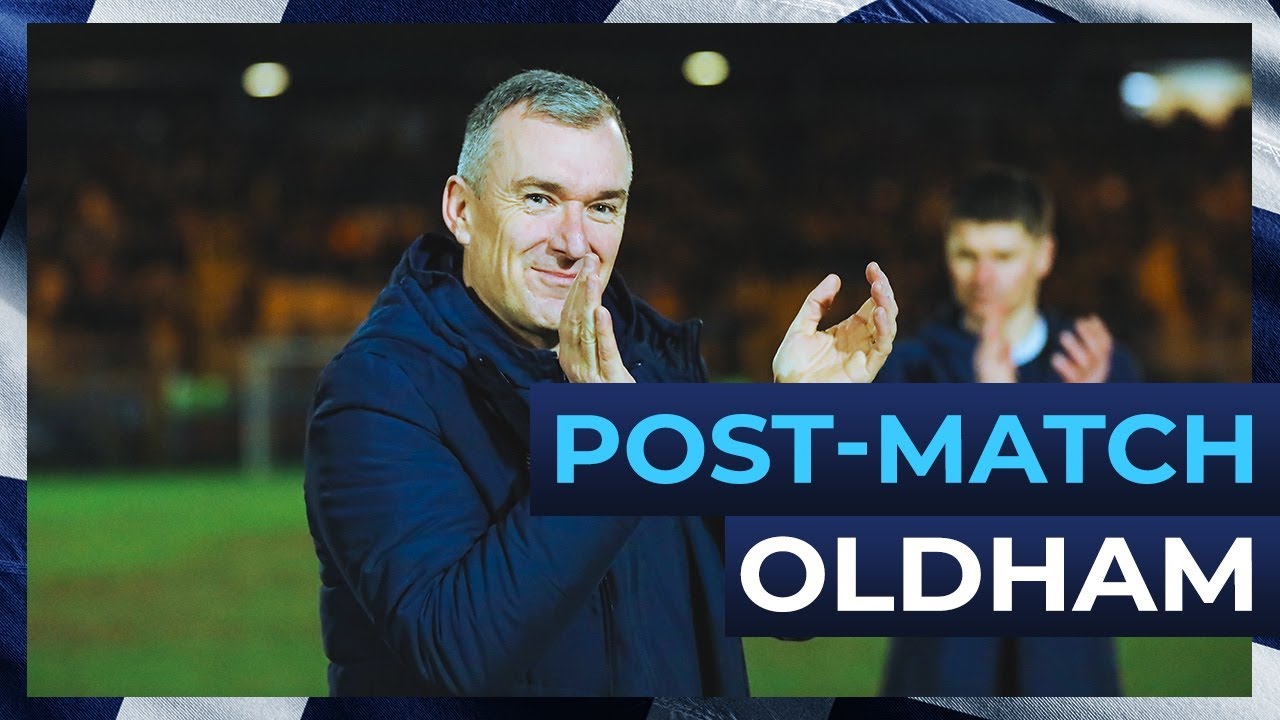 Oldham Athletic: Post-Match Interview with Chris Millington - YouTube