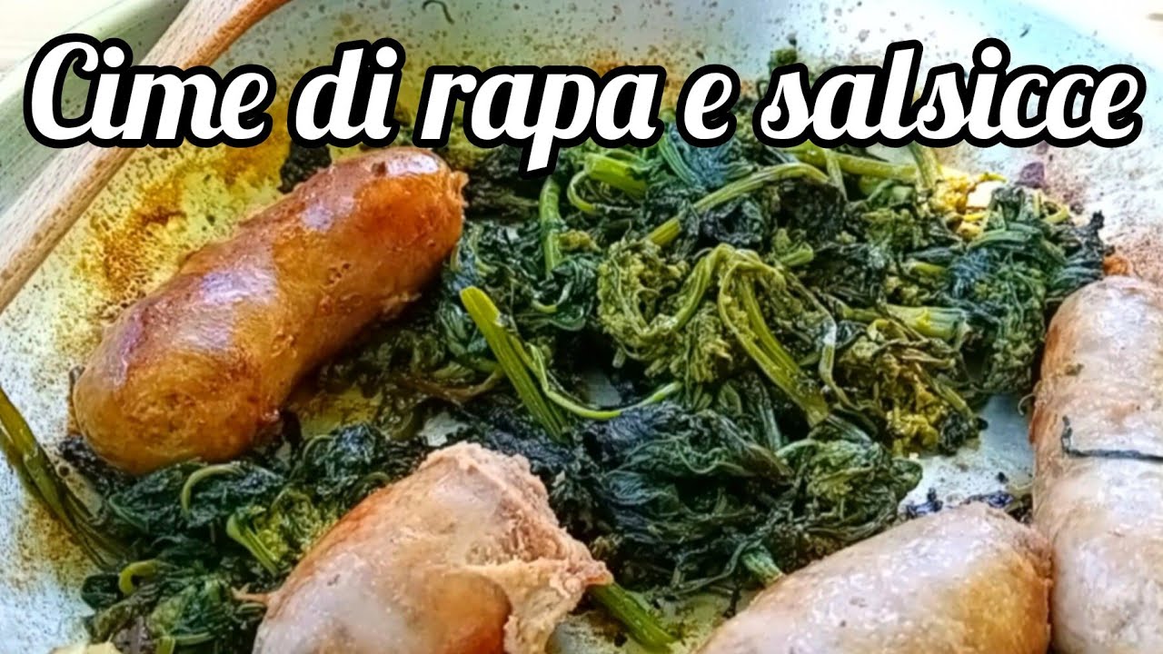 Cime di rapa e salsiccia piccante / Turnip greens and spicy sausage ...